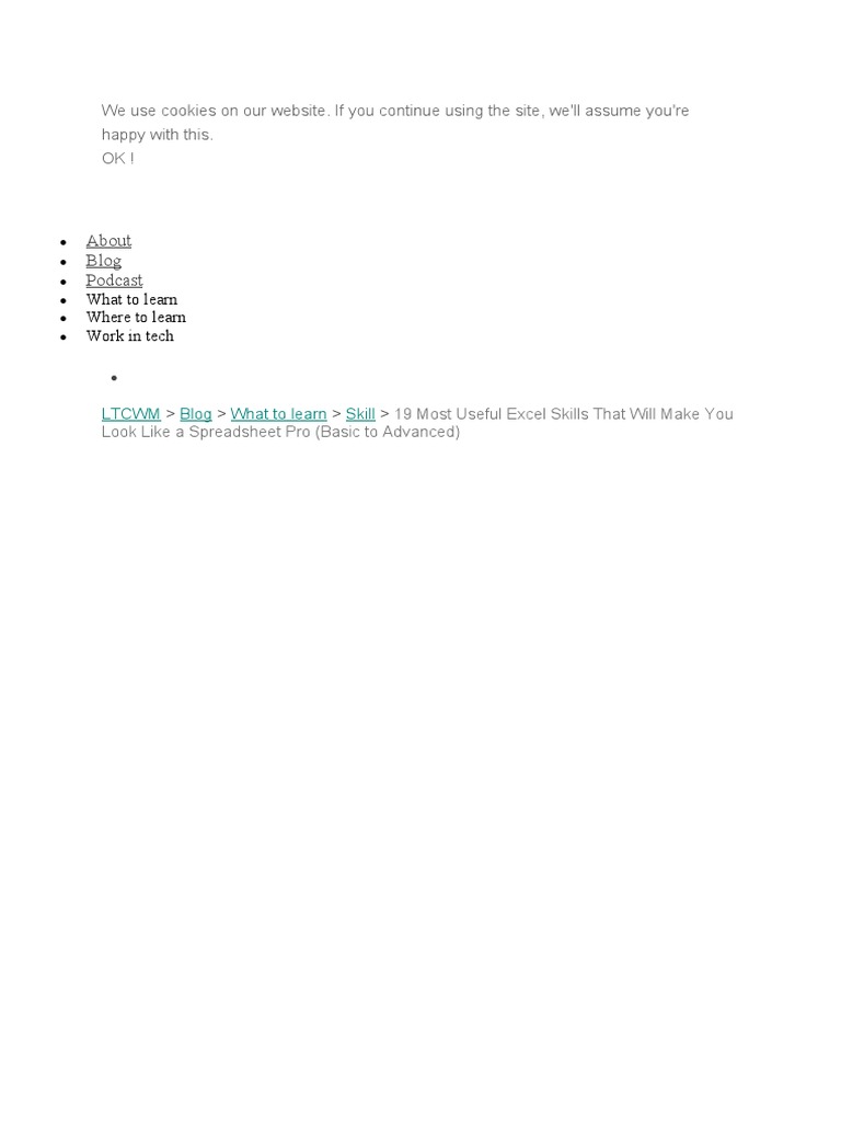 Excel Notes PDF Microsoft Excel Visual Basic For Applications