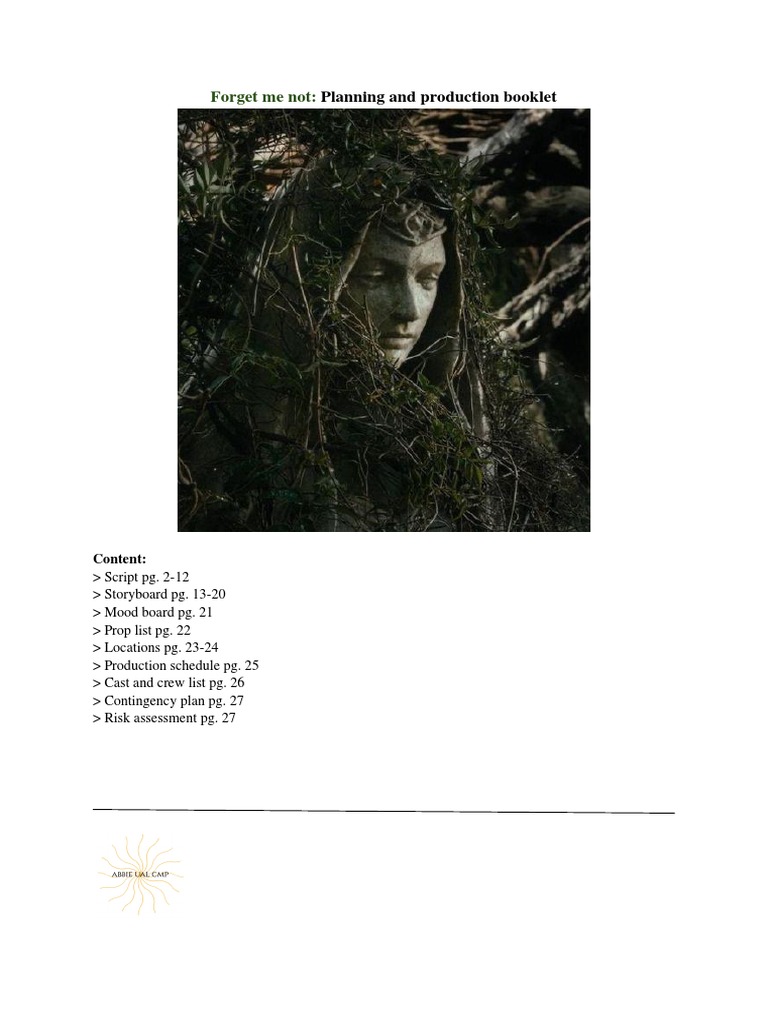 Forget Me Not Script | PDF