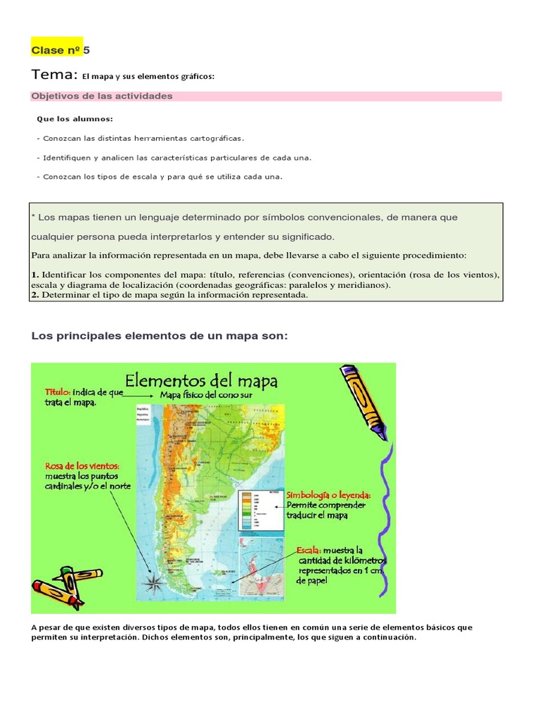 Clase #4 Elementos Cartograficos | PDF | Mapa | Cartografía