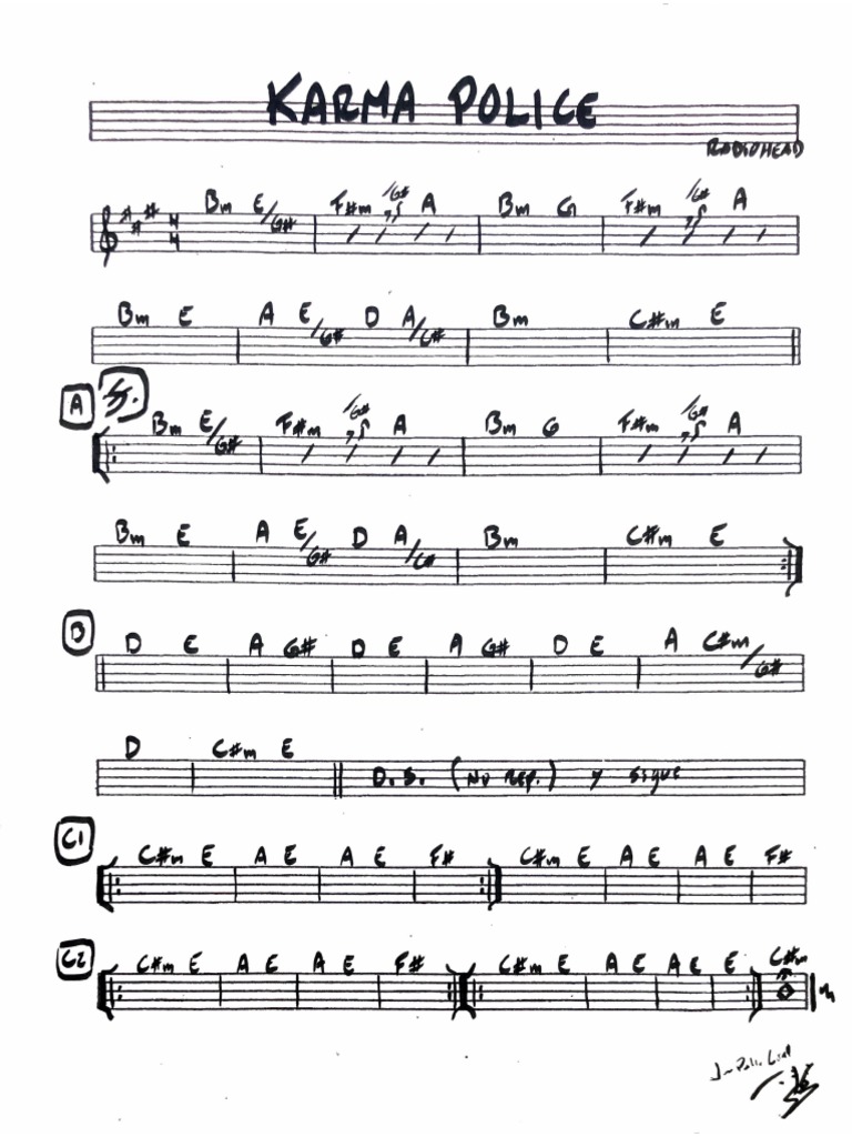 Karma Police (BM) | PDF