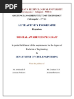 AICTE Activity Points Report Template | PDF | Vocational Education
