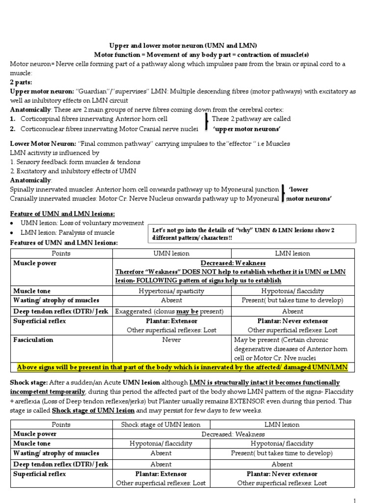 Therefore "Weakness" DOES NOT Help To Establish Whether It Is UMN or ...