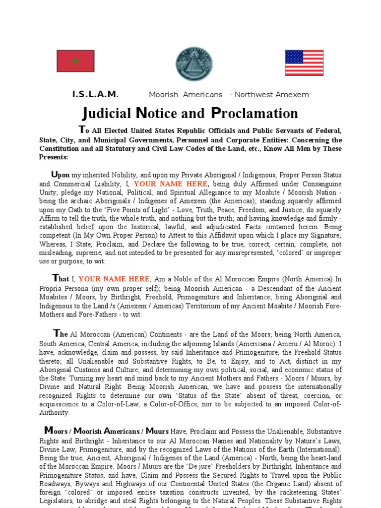 Web Judicial Notice and Proclamation 3 | United States Constitution ...