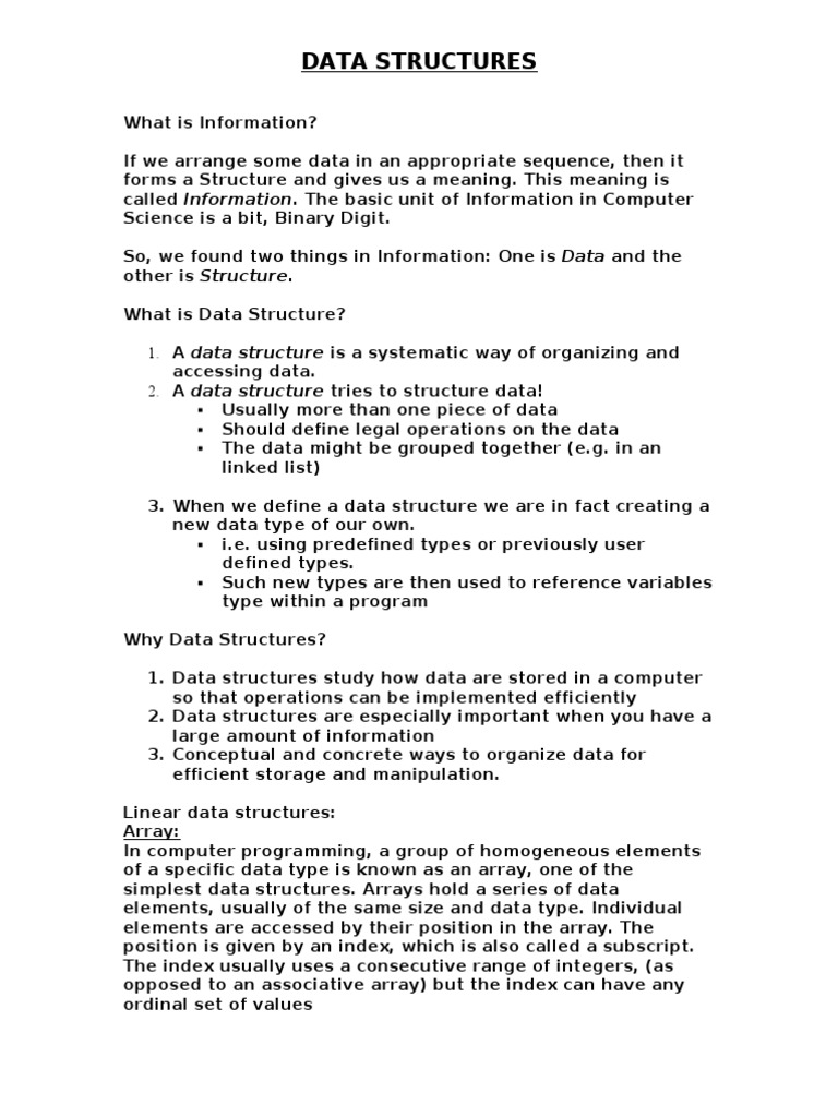 Data Structures | Download Free PDF | Queue (Abstract Data Type) | Time Complexity