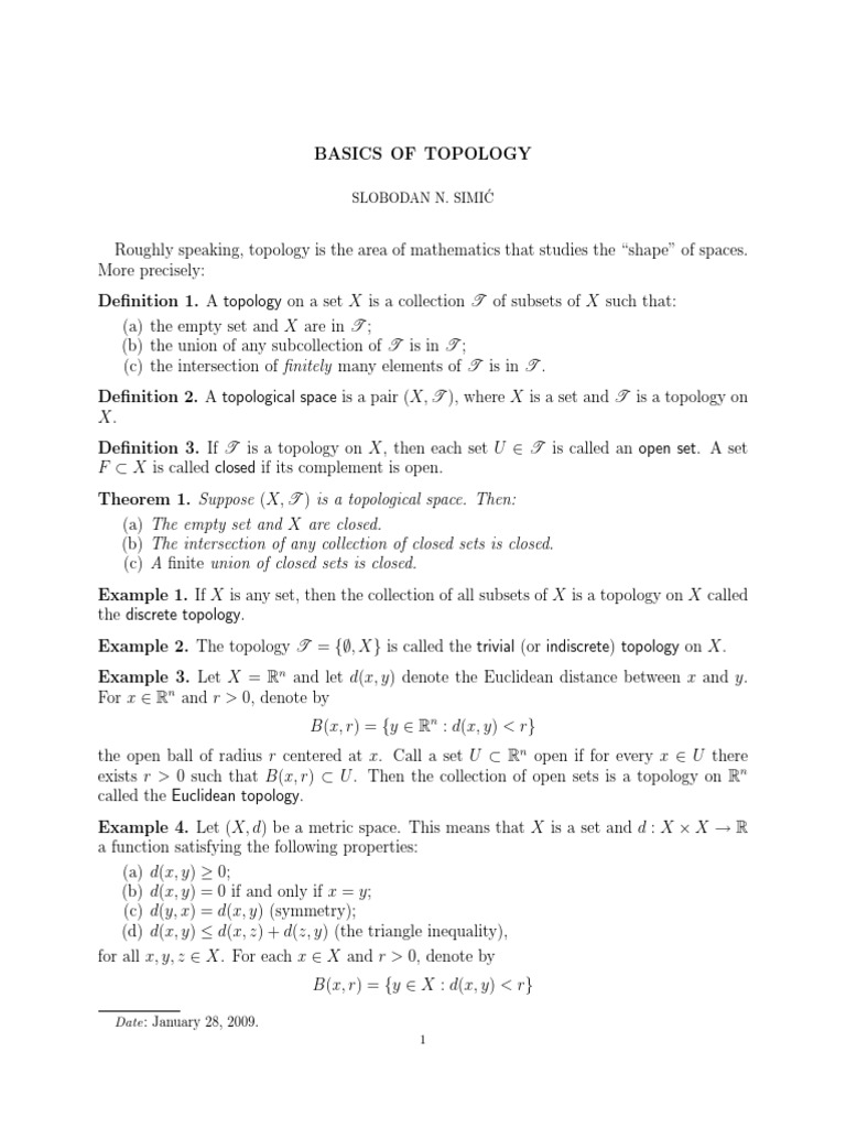 Topological Mathematical Papers | PDF | Continuous Function | Set ...