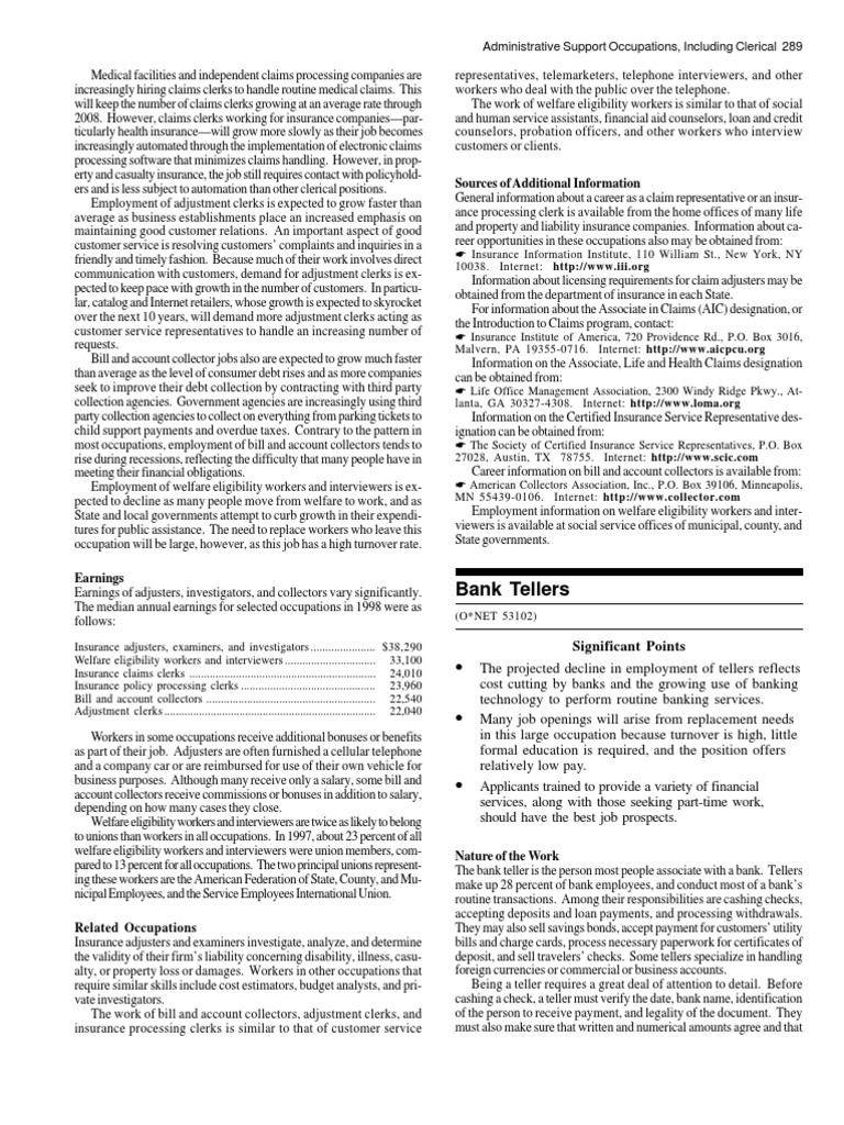 Bank Teller | PDF | Cheque | Banks