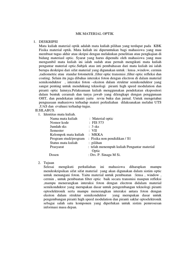 MK Material Optik FZP | PDF