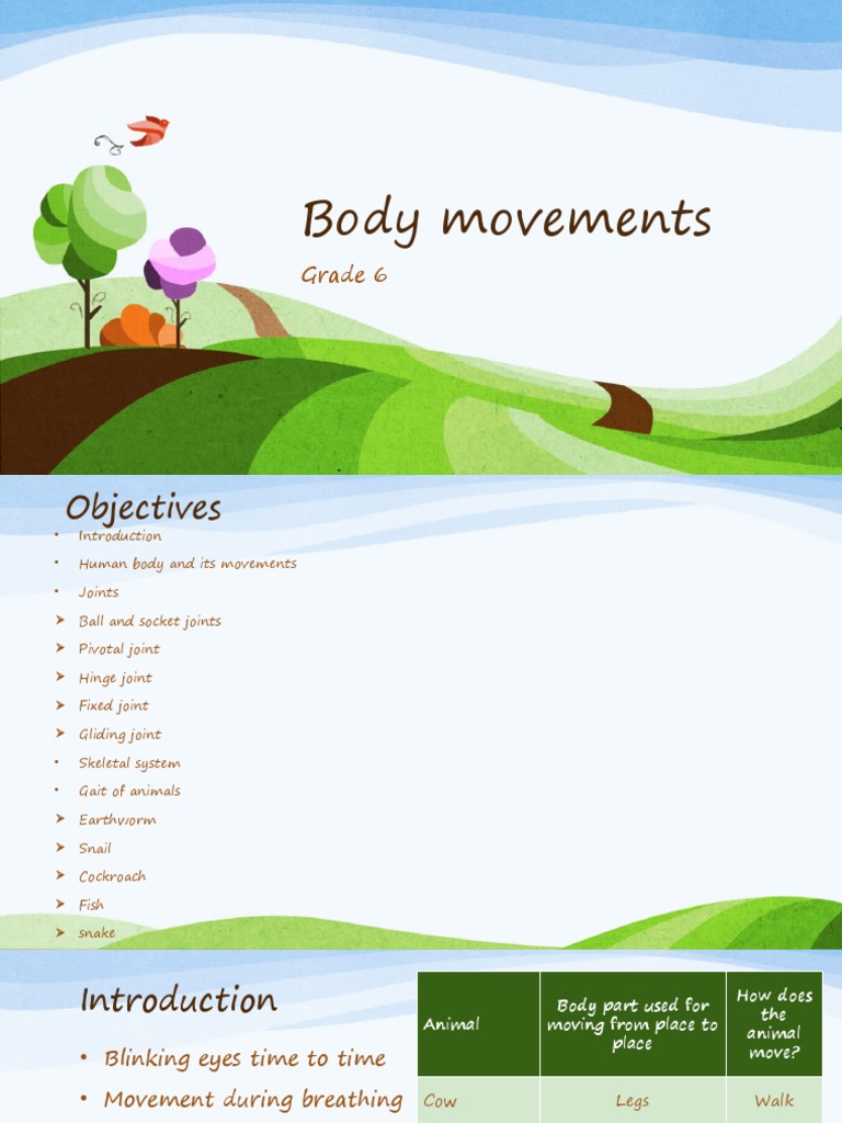 Body Movements: Grade 6 | Download Free PDF | Shoulder ...