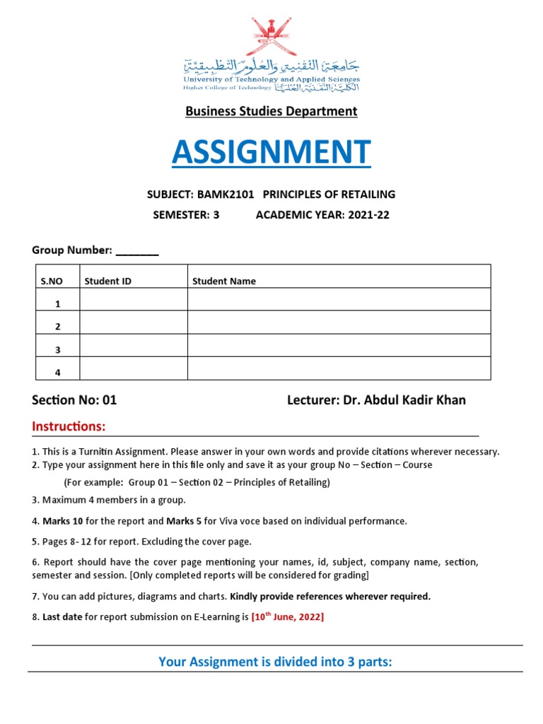 Principles of Retailing - Assignment 10 Marks - Sem 3 - 2021-22 | PDF ...