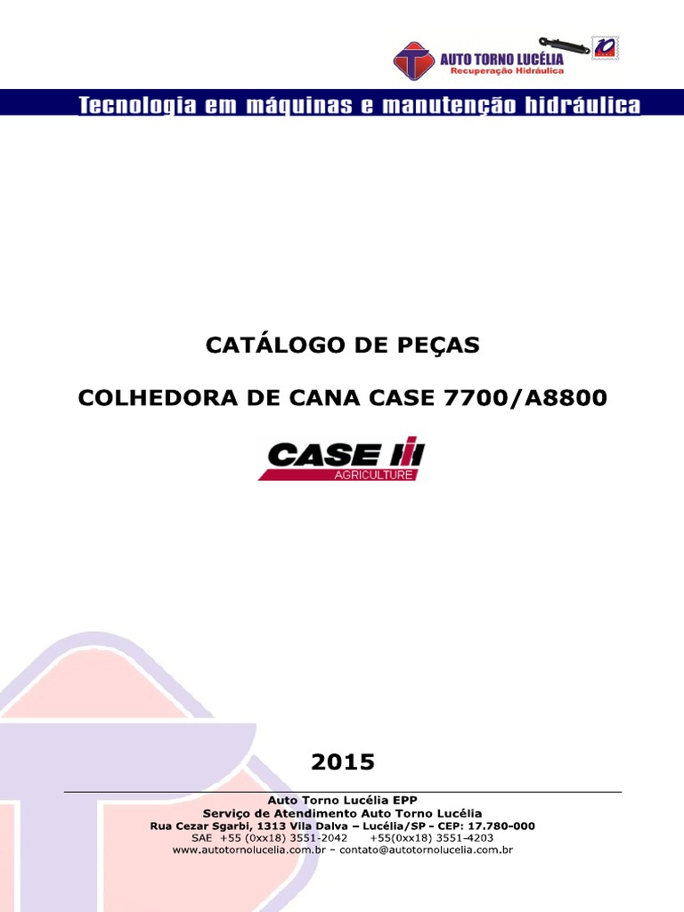 Catalogo Case 7700 - A8800 | PDF