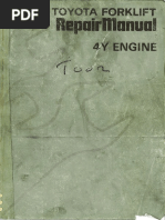 Toyota Forklift Engine 1dz II Model Service Repair Manual | PDF
