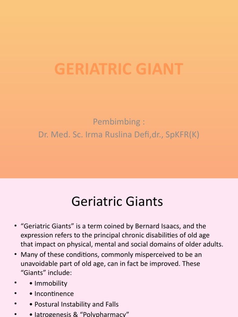 Geriatric Giant Kelompok Taufiq Beri Nia Erika | PDF | Lifestyle