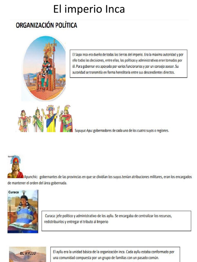 El Imperio Inca PPT CUARTOS AÑOS | PDF