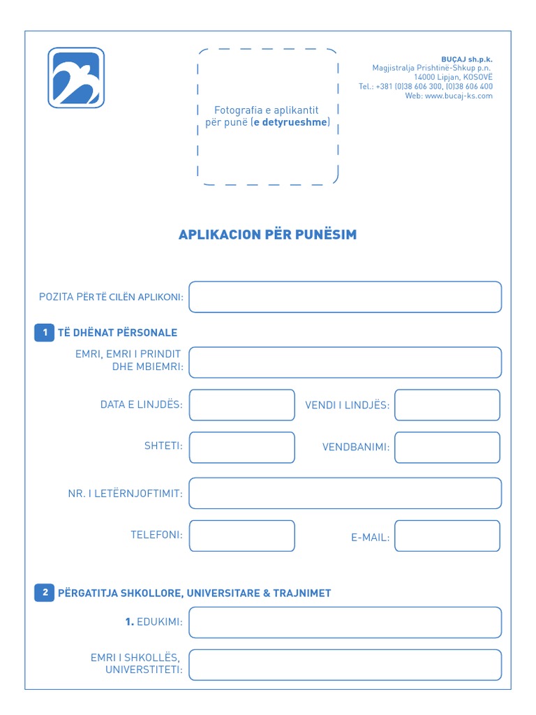 Aplikacionin Për Punësim | PDF