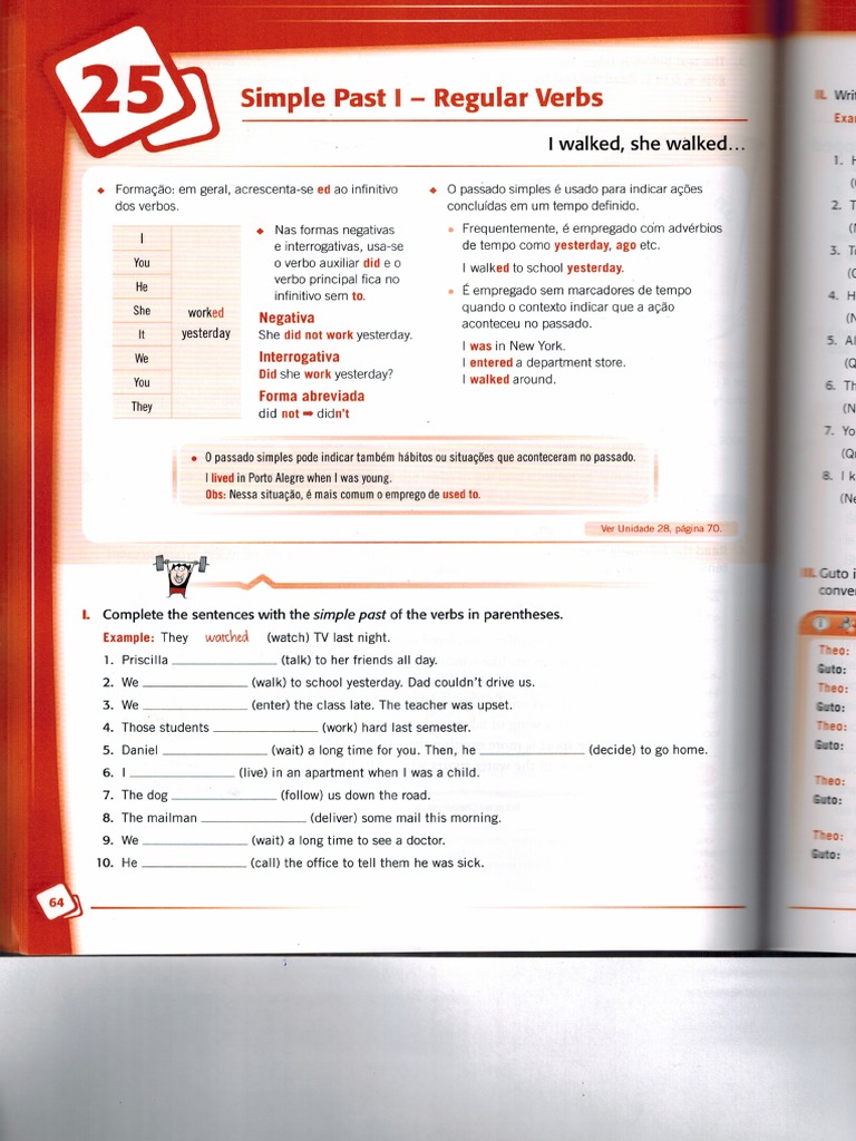 Material 5a - Simple Past Tense and Exercise | PDF