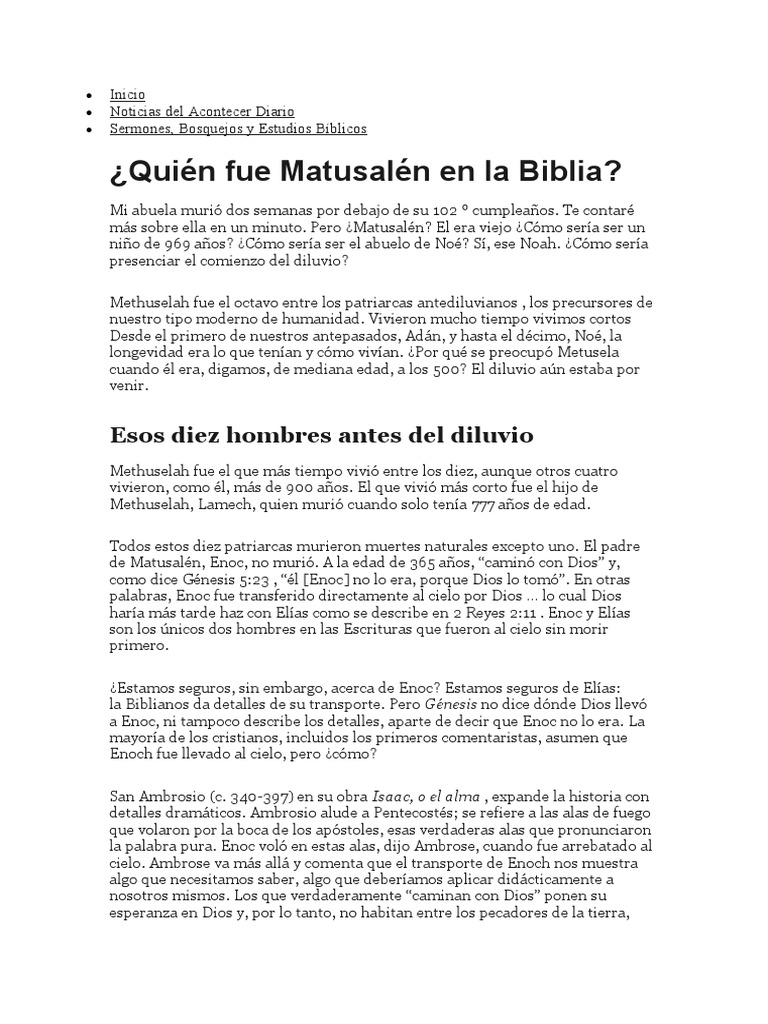 Matu | PDF | Noé | Biblia