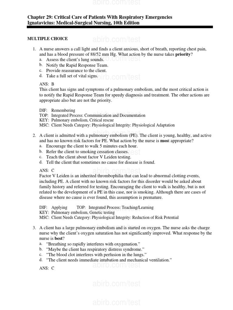 Chapter 29: Critical Care of Patients With Respiratory Emergencies ...