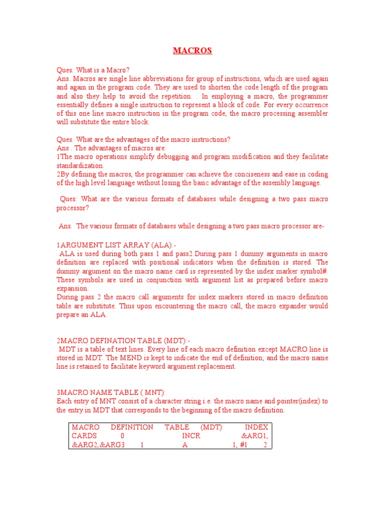 Macro 1 | PDF | Macro (Computer Science) | Assembly Language