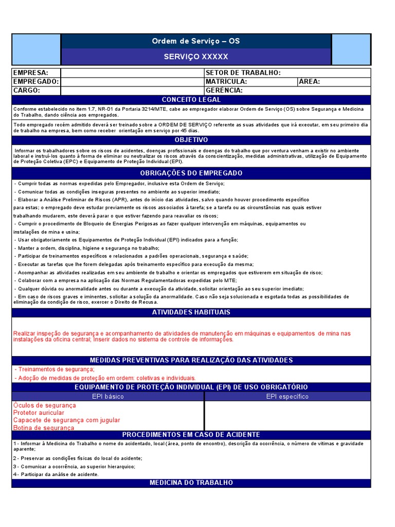 Modelo de OS - 2 | PDF | Remédio