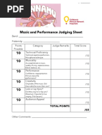 Talent Show Judging Score Sheet | PDF