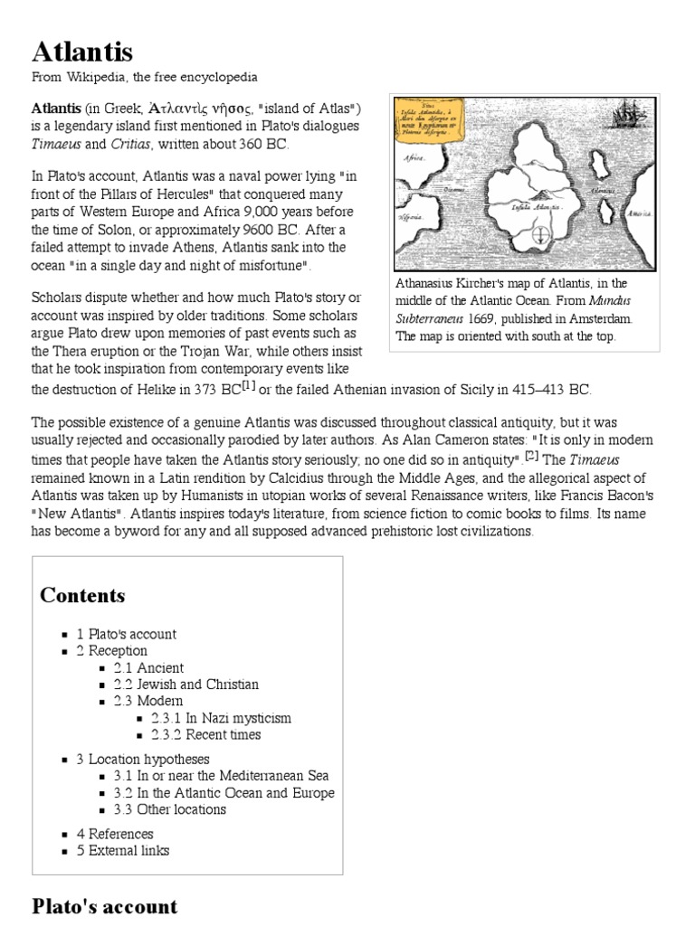 Atlantis | PDF | Atlantis | Science