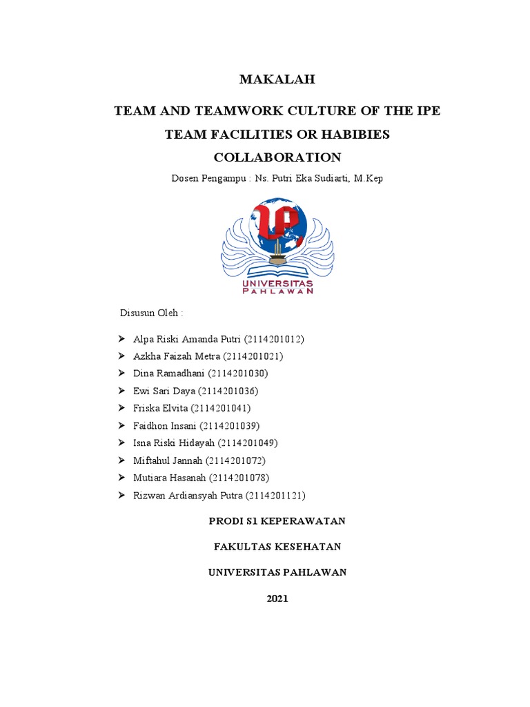Budaya Kerja Tim di IPE | PDF | Karier & Perkembangan