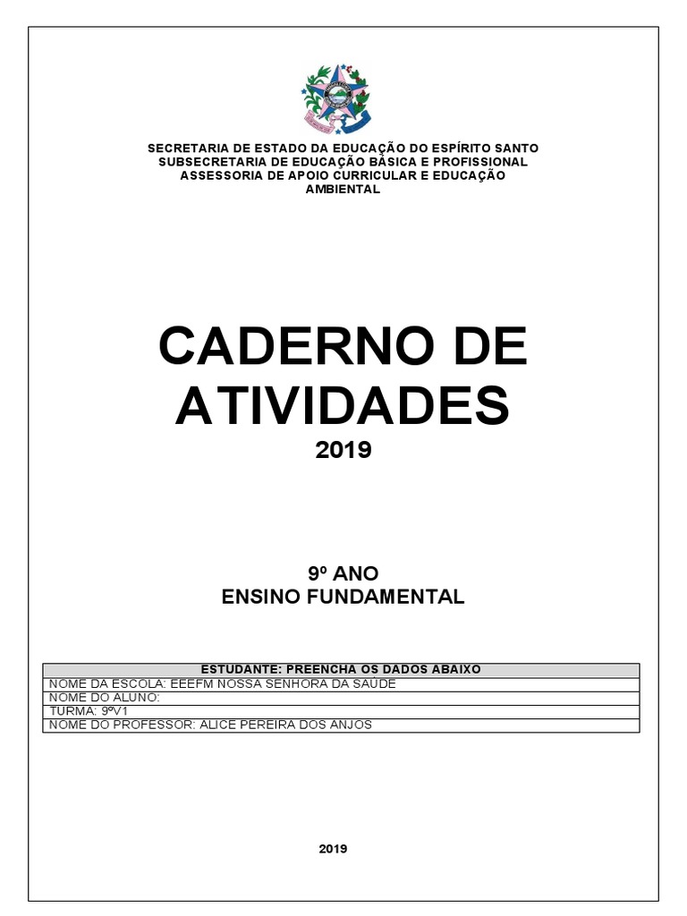 Capa Simulado Paebes 9 - Ano | PDF