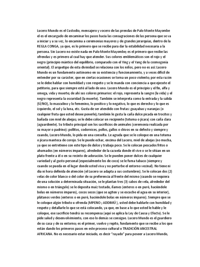 Lucero Mundo Es El Custodio | PDF