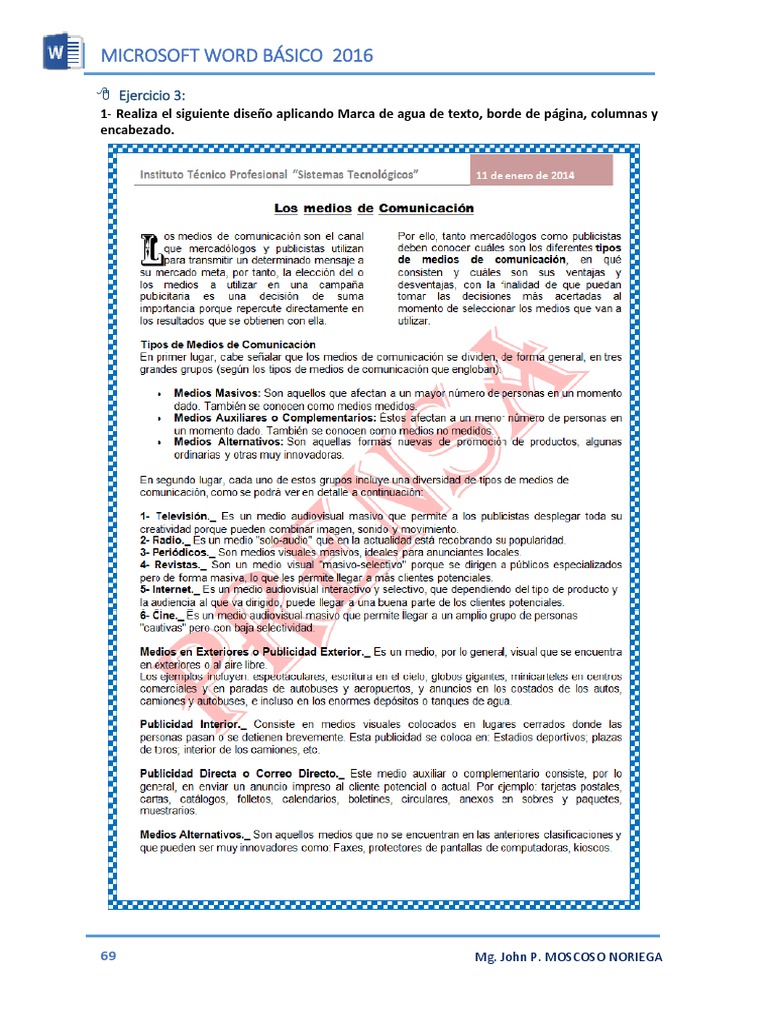 Practica de Word | PDF