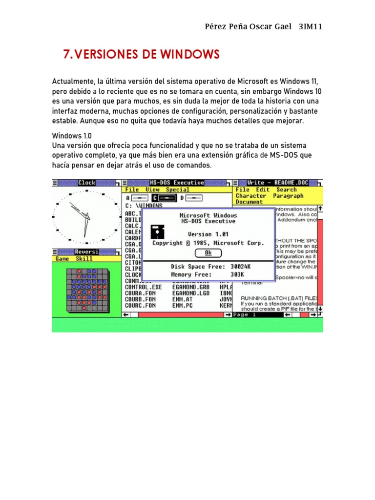 Historia de las versiones de Windows | PDF | Microsoft Windows | Windows 10