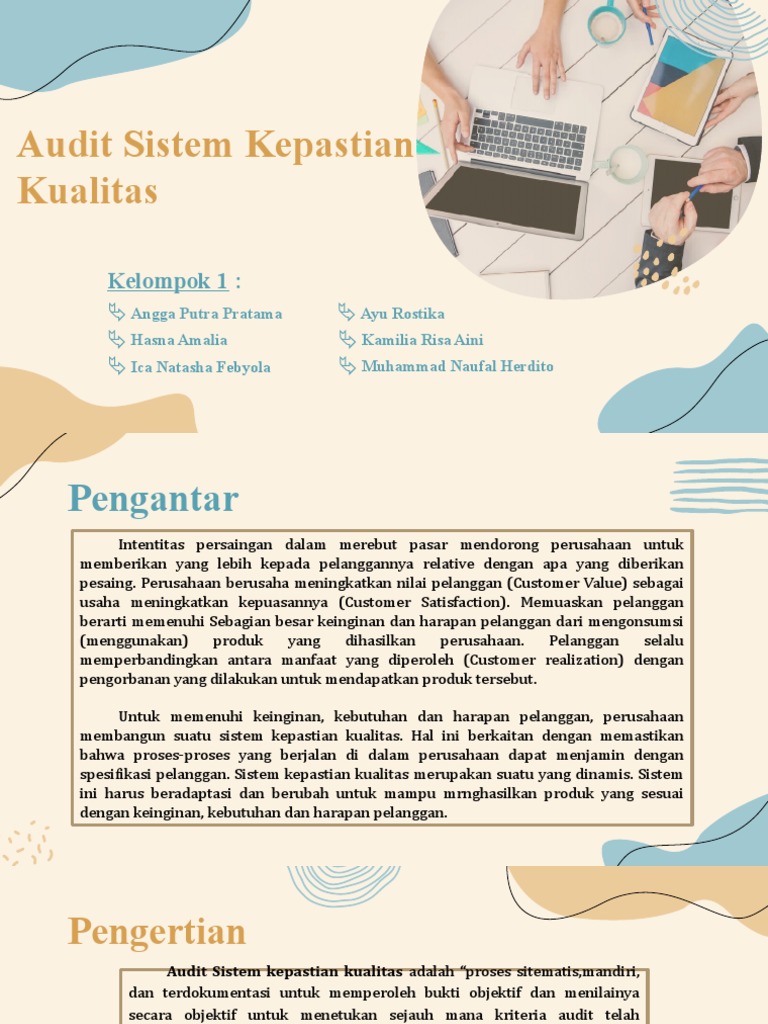 Audit Sistem Kepastian Kualitas - Klmpk1 - AK-B3 | PDF
