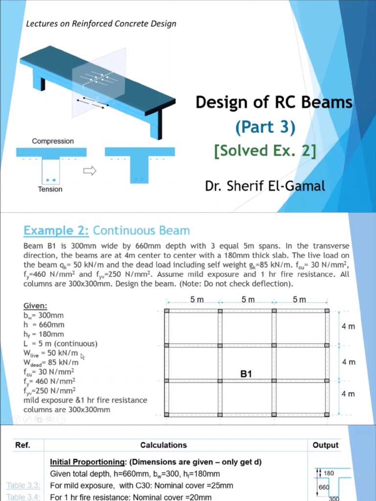 RCD - Beams (Part 3)- Continuous Beams | PDF