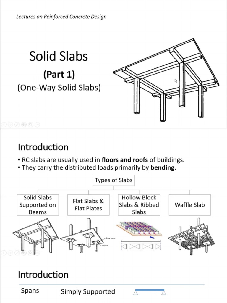 RCD - Solid Slabs (Part 1) - One Way Solid Slab | PDF