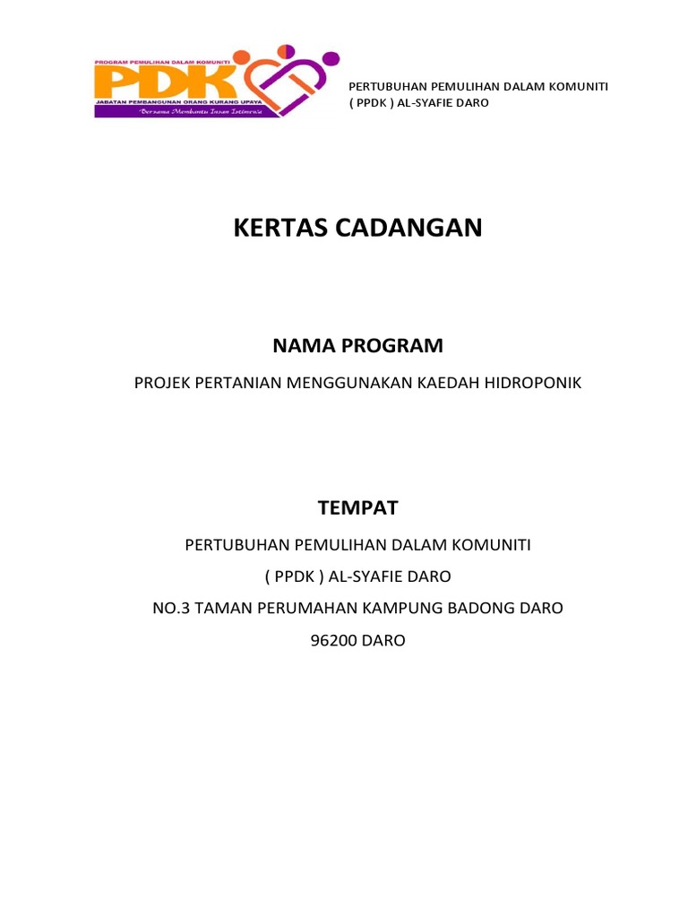 Pertanian Hidroponik di PPDK Al-Syafie | PDF