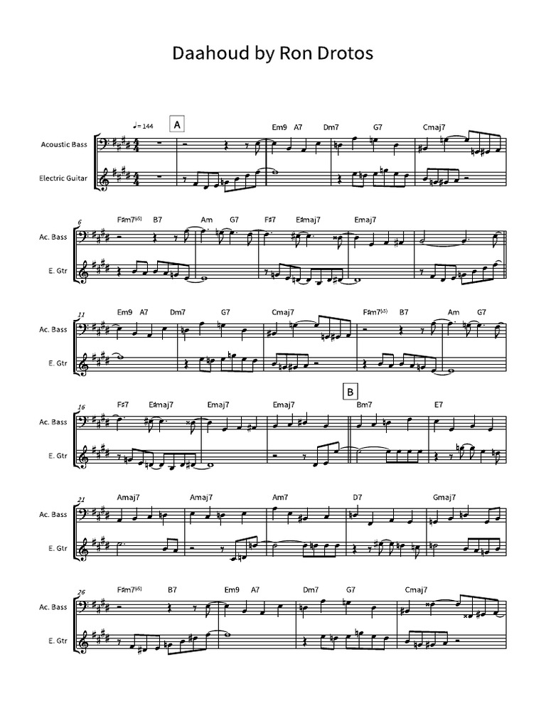 Daahoud Full Score20220217 | PDF