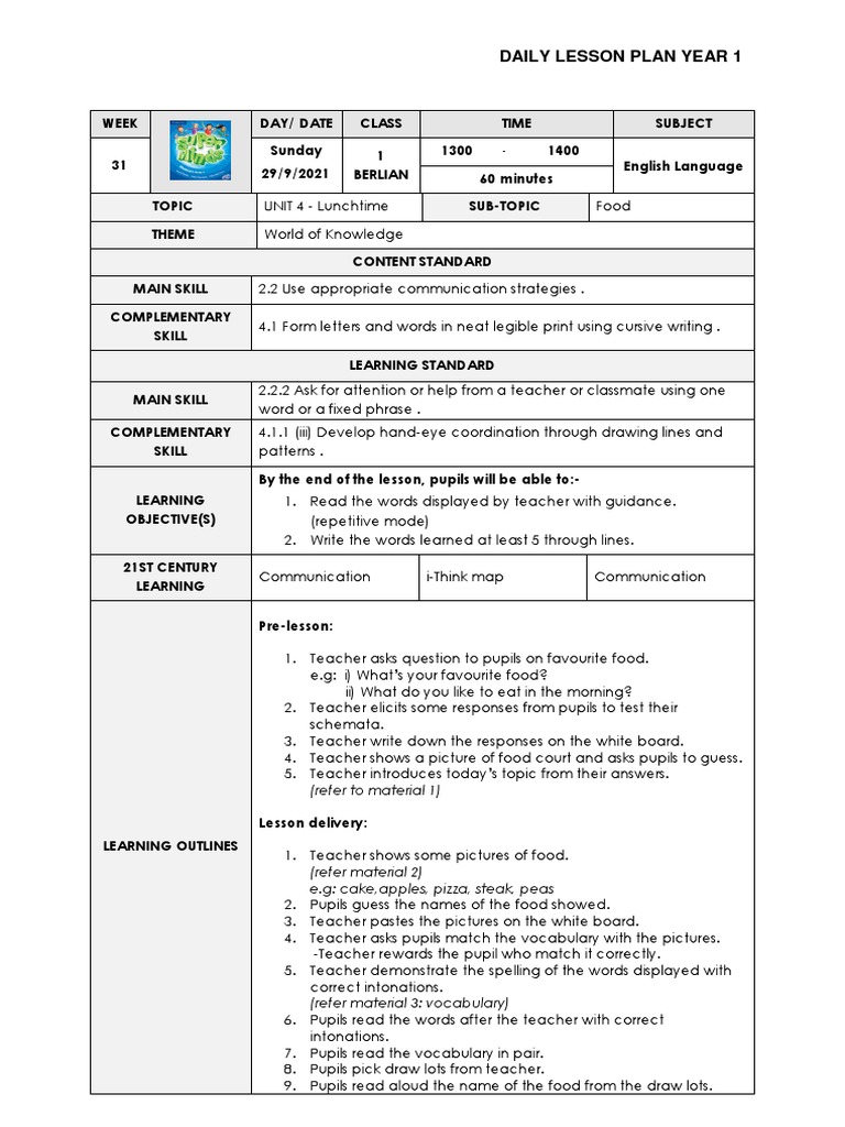 Lesson Plan Tamilselvi Nadarajah | PDF | Lesson Plan | Pedagogy