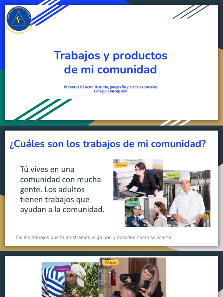 Trabajos y Productos de Mi Comunidad | PDF