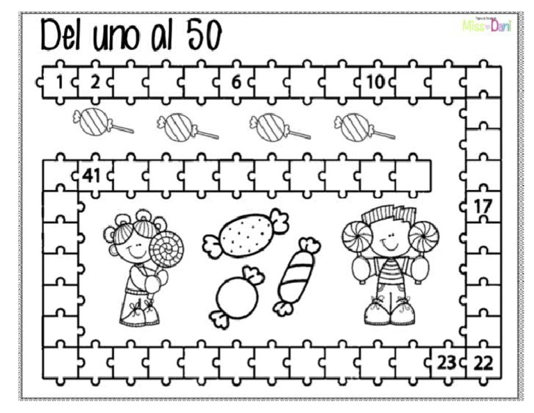 Tablero Del 1 Al 50 | PDF