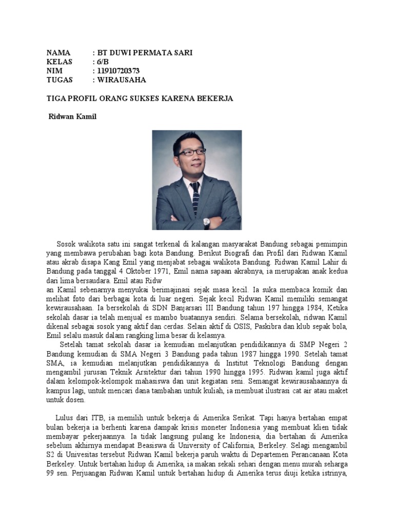 Profil Orang Sukses | PDF