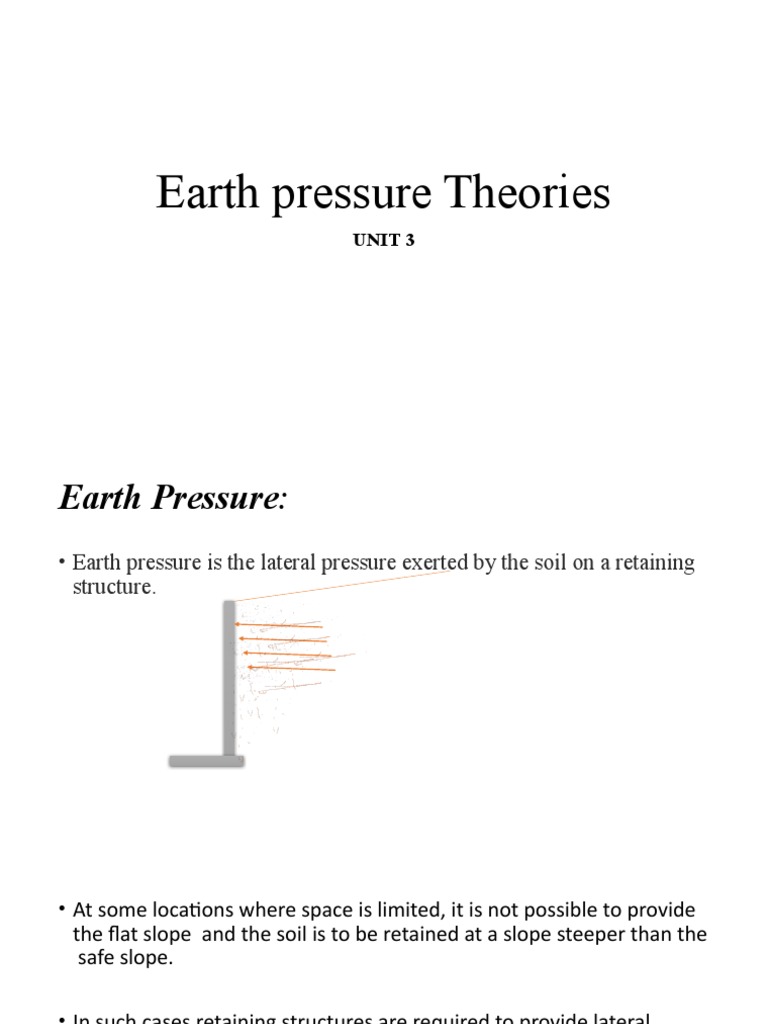 Earth Pressure Theories | PDF
