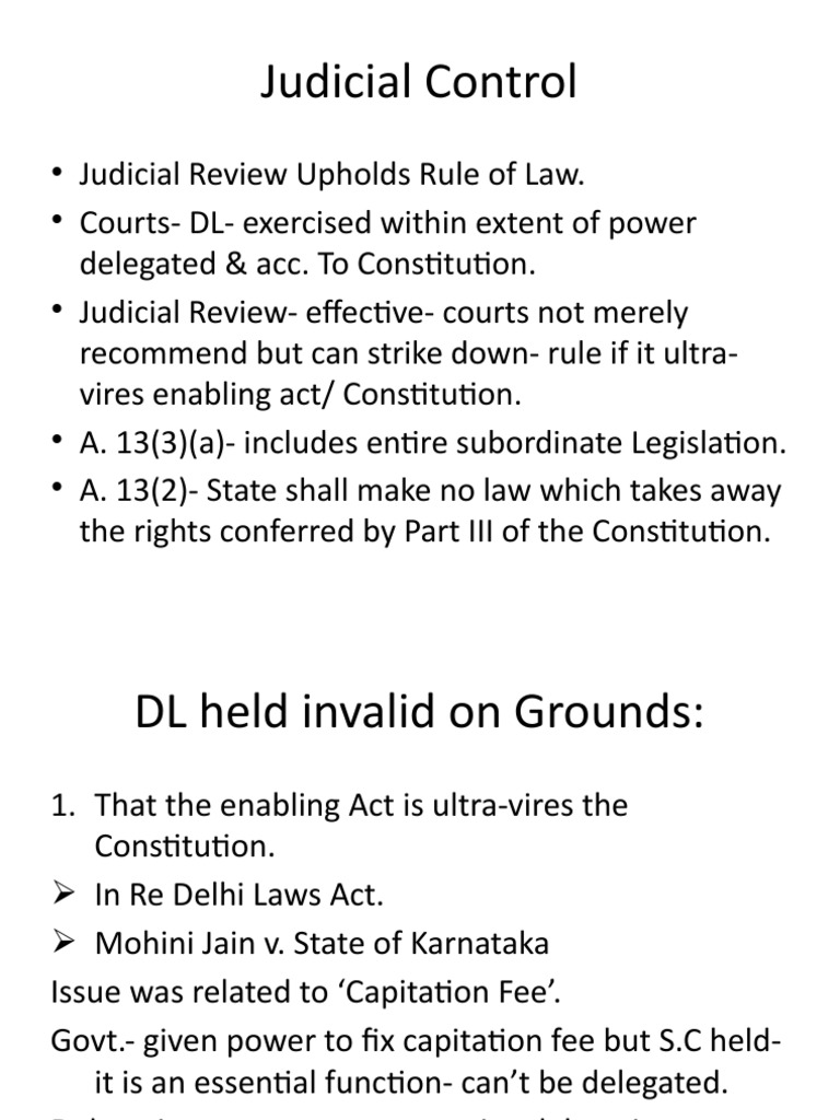 Judicial Control Administrative Law | PDF | Constitution | Public Sphere