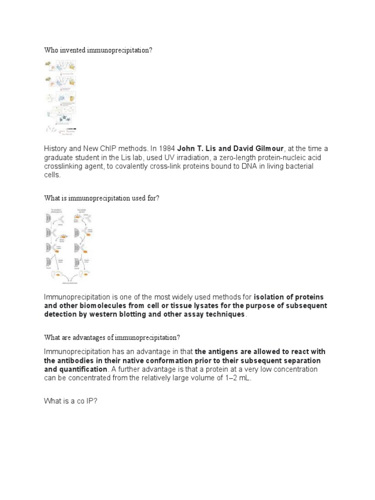 Co Ip and Ip | PDF | Immunoprecipitation | Scientific Techniques