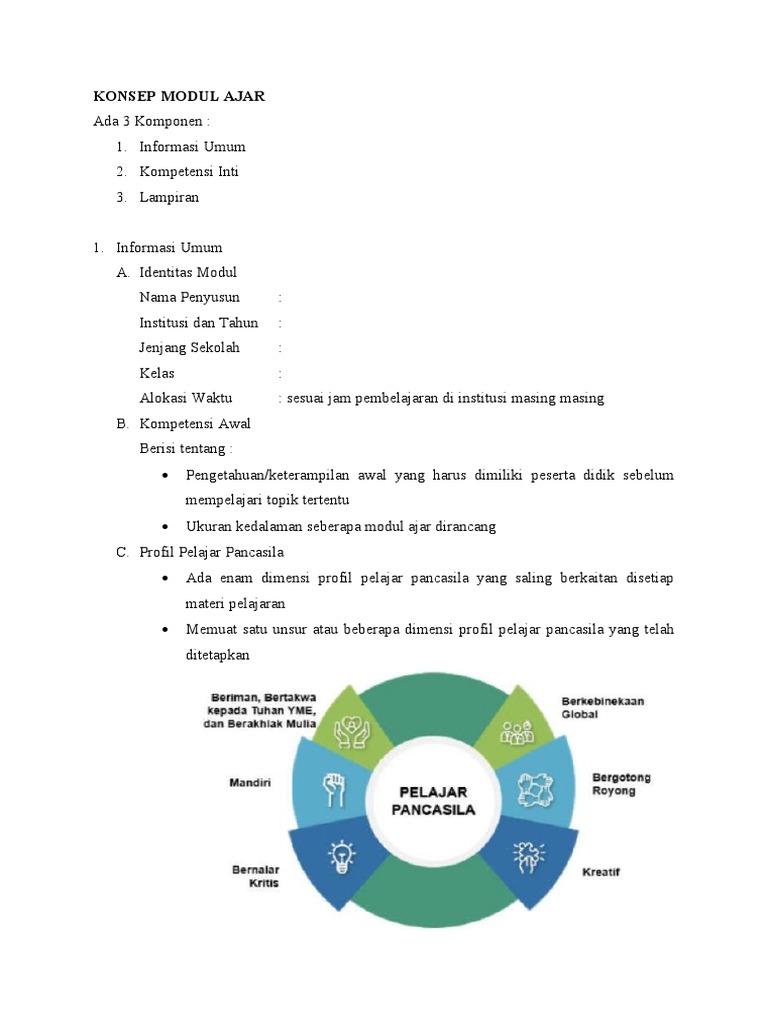Konsep Modul Ajar | PDF