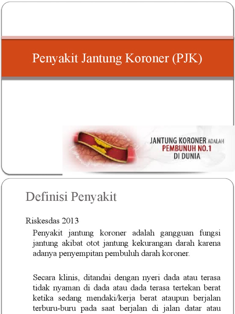 Penyakit Jantung Koroner (PJK) | PDF