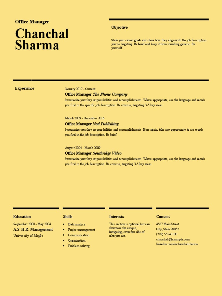 Chanchal Sharma: Office Manager | PDF | Cognition | Cognitive Science