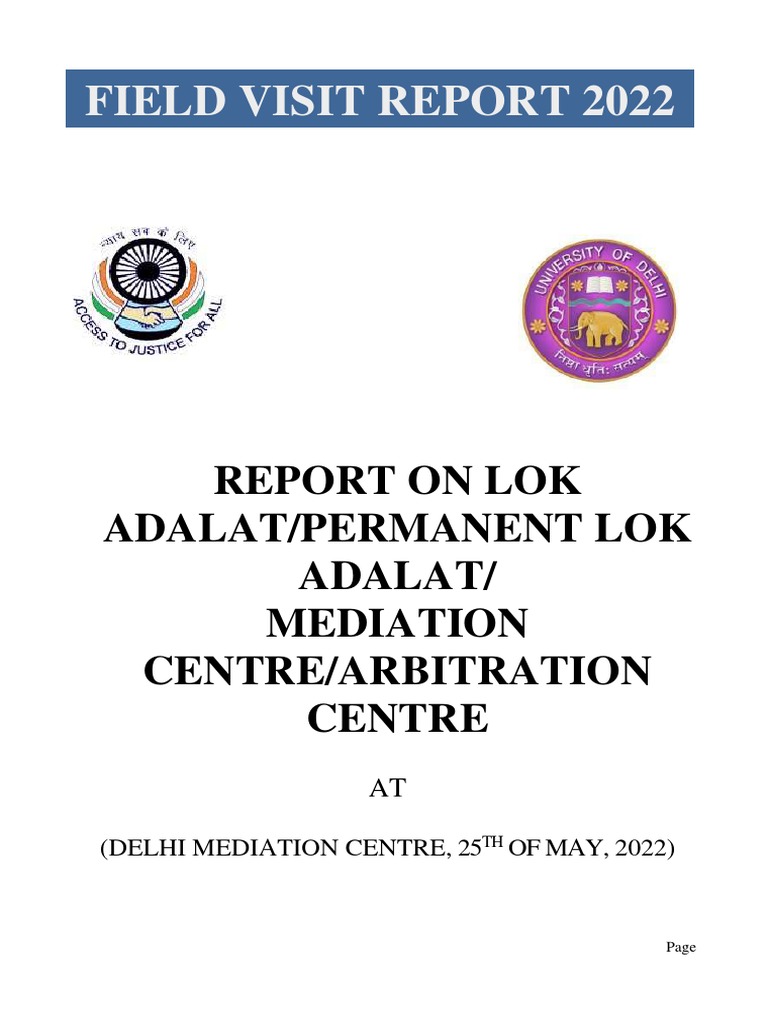 Field Visit Template 2022 | PDF | Alternative Dispute Resolution ...