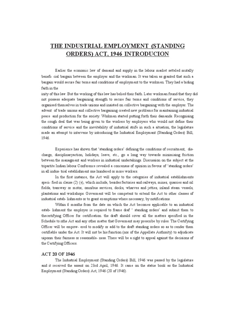 Industrial Employment Act | PDF | Employment | Appeal
