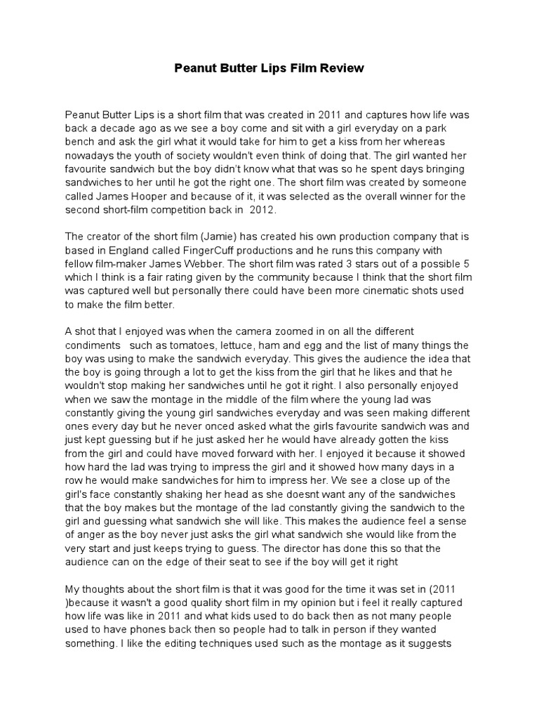 Short Film Review | PDF