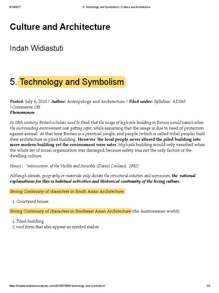 5 Technology and Symbolism | PDF | Economic Sectors