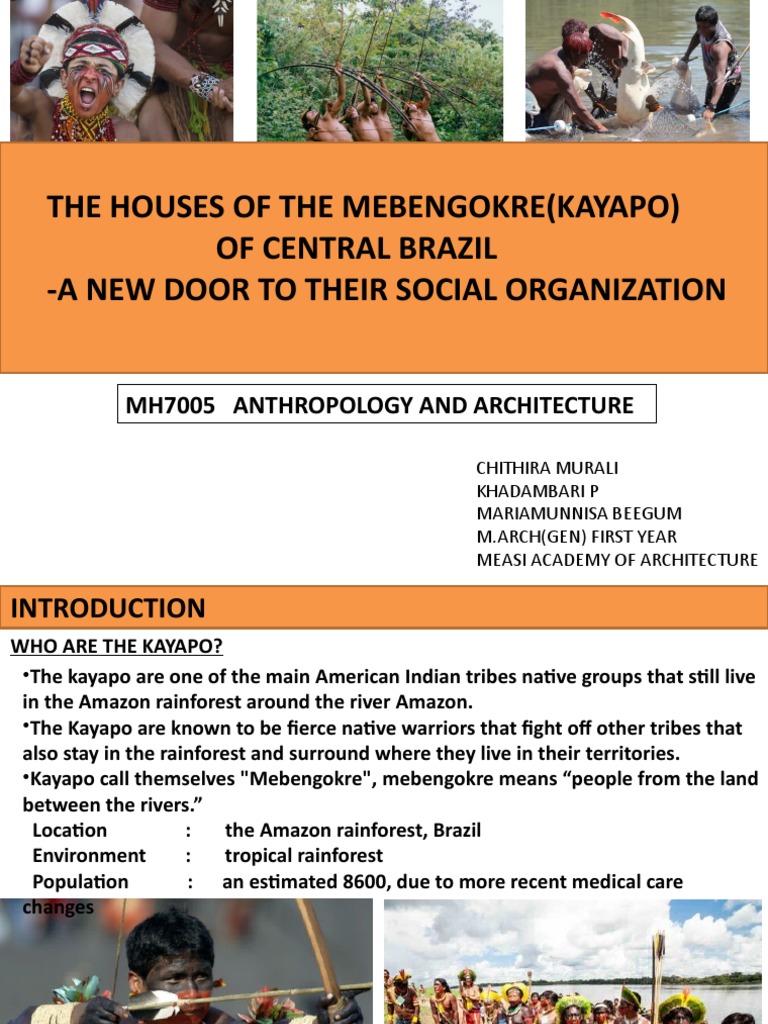 The Houses of The Mebengokre (Kayapo) of Central Brazil - A New Door To ...